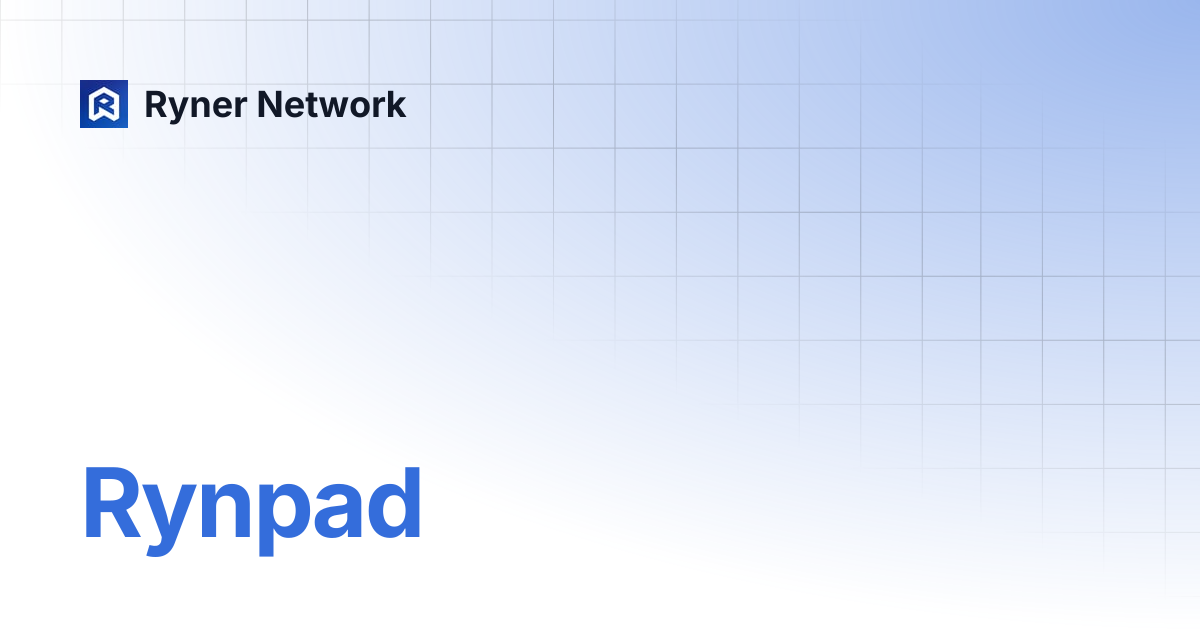 Rynpad | Ryner Network